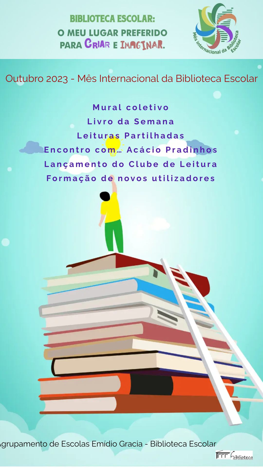 Mês Internacional da Biblioteca Escolar (MIBE) 2023 | Biblioteca Escolar
